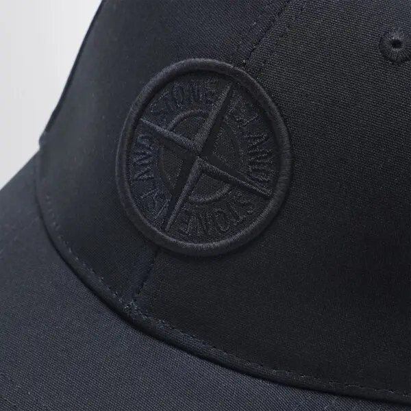 Stone Island Baseball Cap With Logo - Blue
