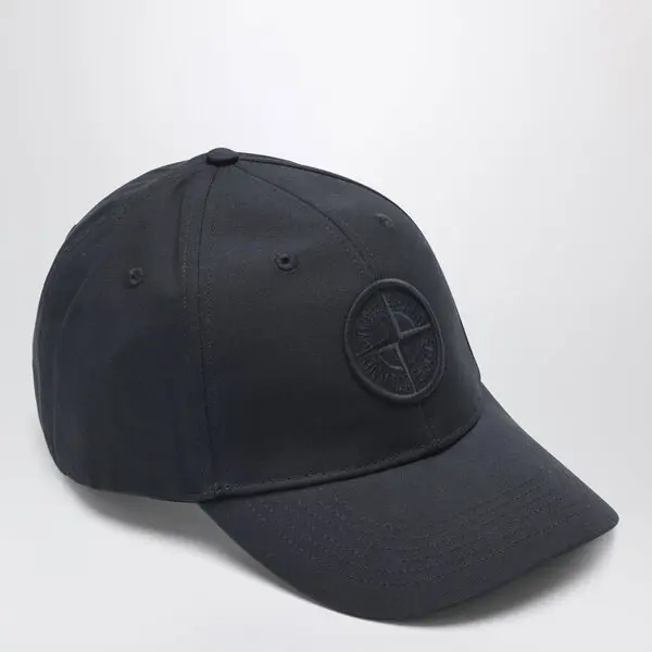 Stone Island Cotton Baseball Cap - Blue