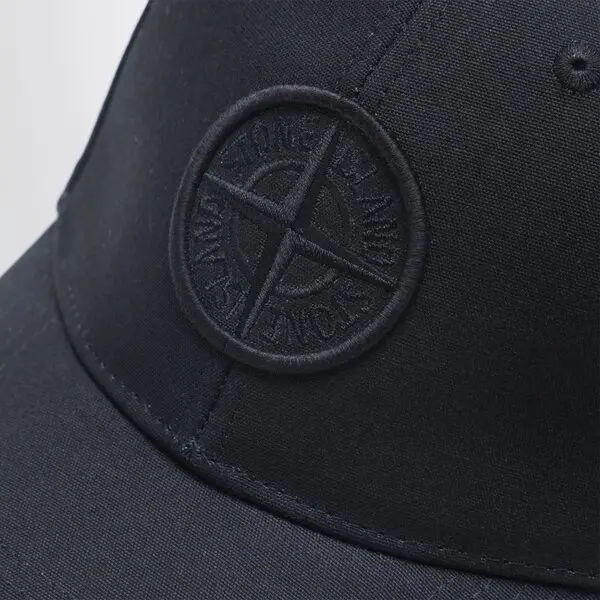 Stone Island Cotton Baseball Cap - Blue