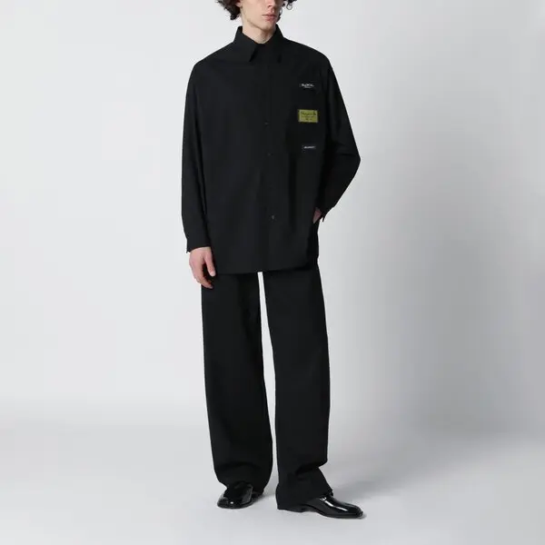 MAISON MARGIELA Wool-blend Shirt With Label Details
