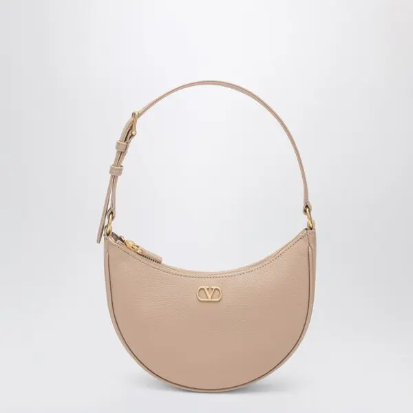 Valentino Garavani Leather Vlogo Signature Mini Hobo Bag - Pink