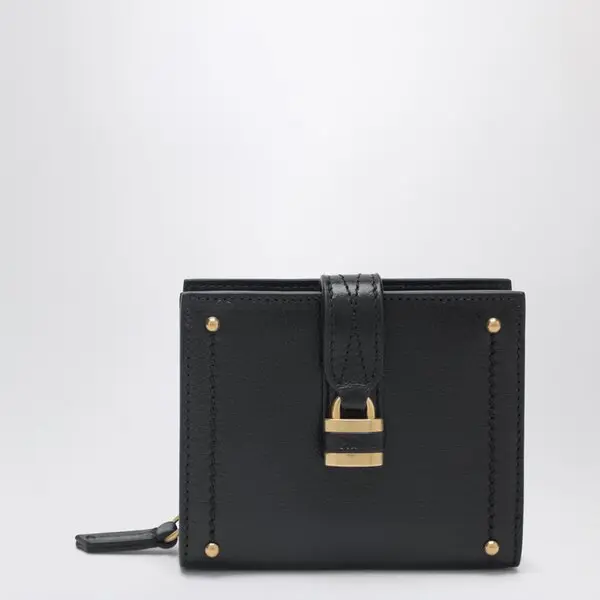 Chloé Paddington Square Wallet In Leather - Black