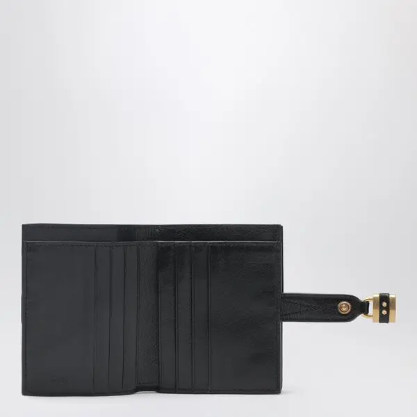 Chloé Paddington Square Wallet In Leather - Blue