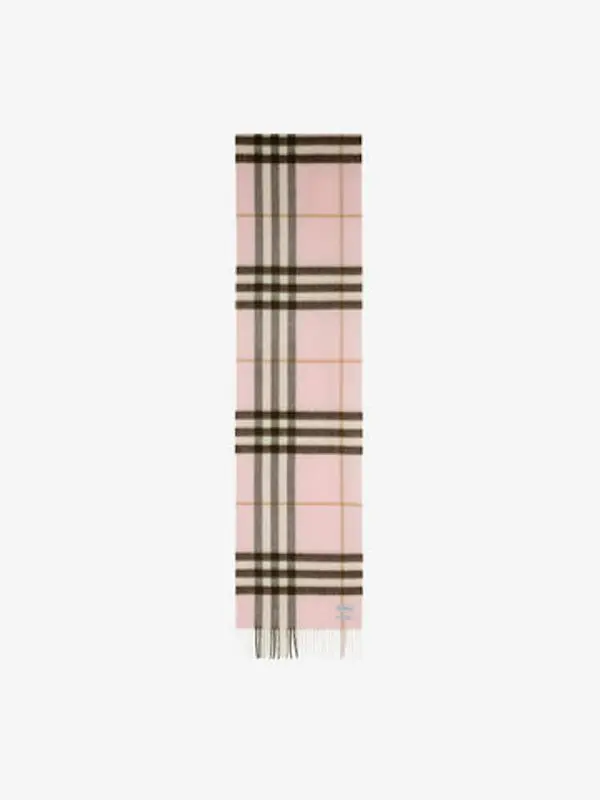Burberry Mu Washed Giant Check Scarf - Bow Pink