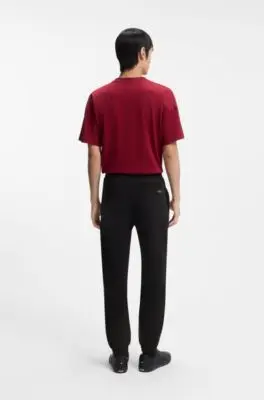 BOSS Year Of The Horse Logo-artwork Tracksuit Bottoms In Cotton Terry