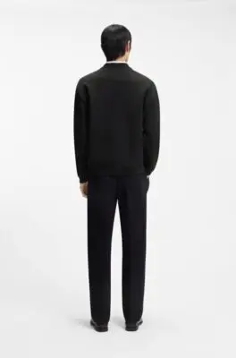 BOSS Cotton Terry Sweatshirt With Logo Artwork