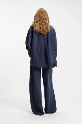 BOSS Oversized Rigid Denim Blouse