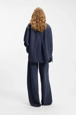 BOSS Oversized Rigid Denim Blouse