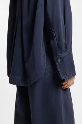 BOSS Oversized Rigid Denim Blouse