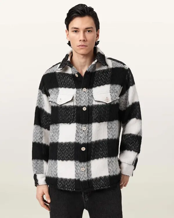 ALLSAINTS River Long Sleeve Check Shirt