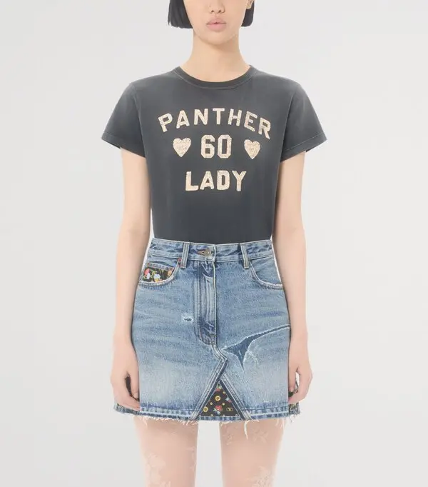 Valentino Garavani Printed Cotton T-shirt - Black