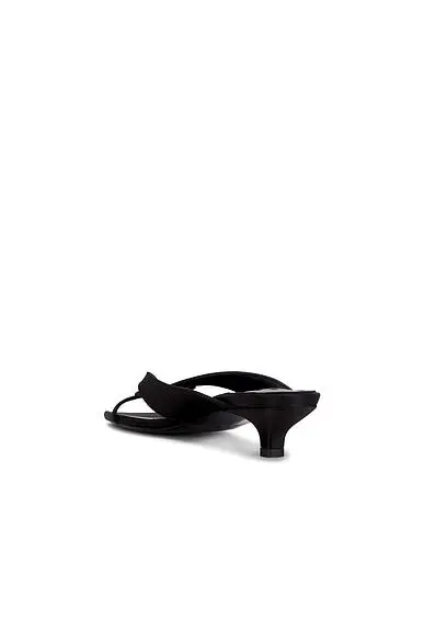 TOTEME Bow Satin Slip-on Sandals