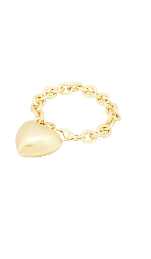 ROXANNE ASSOULIN The Puffy Heart Charm Bracelet - Gold