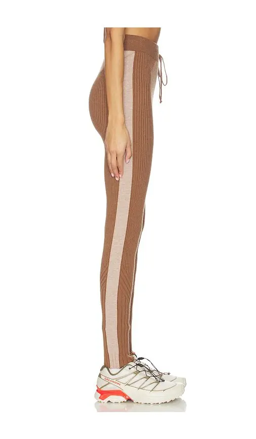 Varley Aiden Knit Legging In Brown