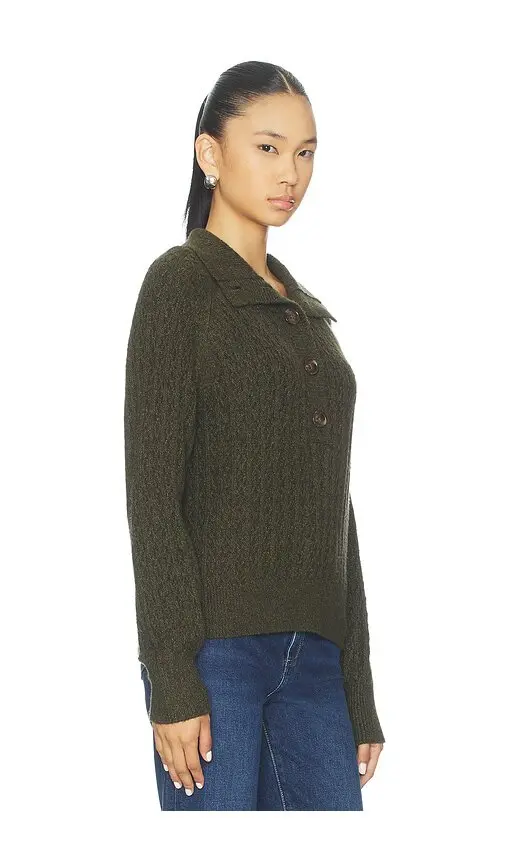 Varley Bridget Half Button Sweater