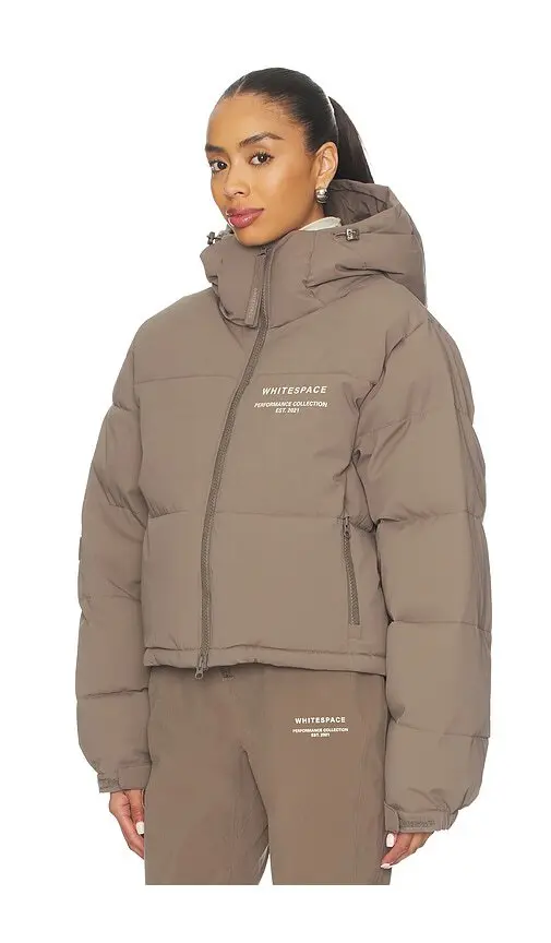 WHITESPACE Cropped Puffer Jacket - Falcon