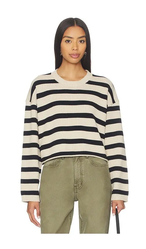 Denimist Cropped Stripe Sweater