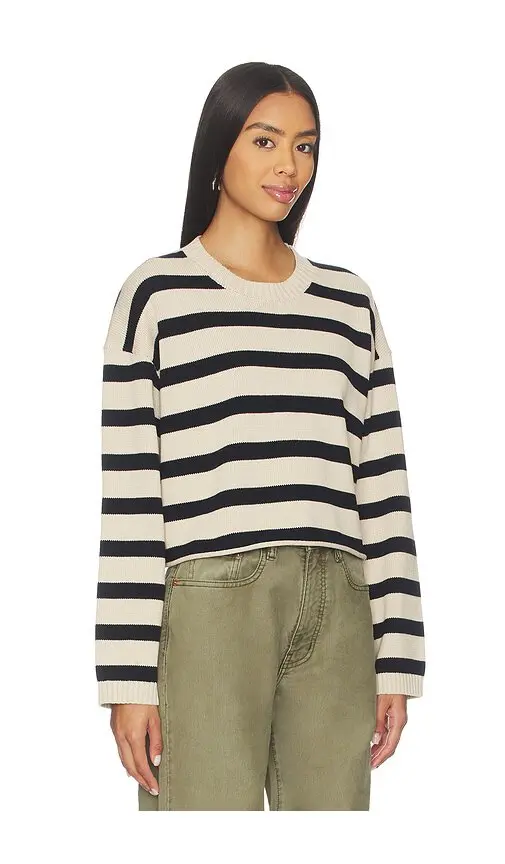 Denimist Cropped Stripe Sweater