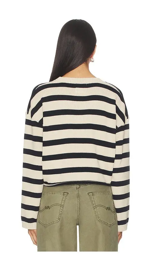 Denimist Cropped Stripe Sweater