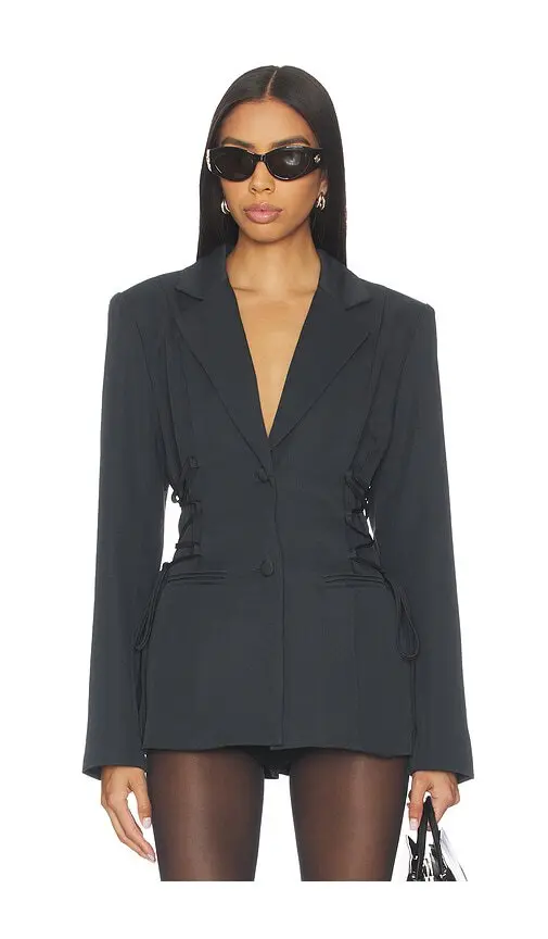 Superdown Jennifer Lace Up Blazer