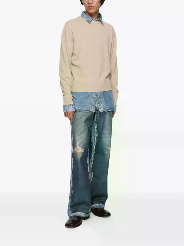 Acne Studios Layered V-neck Sweater - Neutrals