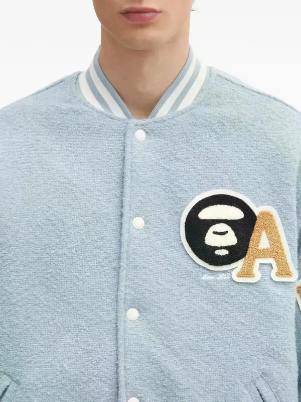 AAPE BY *A BATHING APE® Letter-appliqué Bomber Jacket