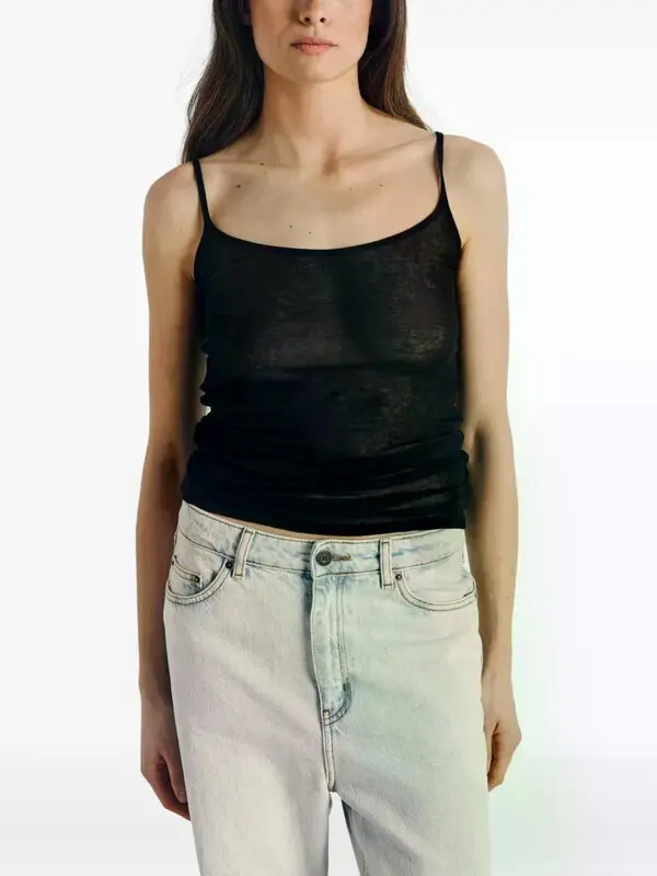 American Vintage Massachusetts Tank Top - Black