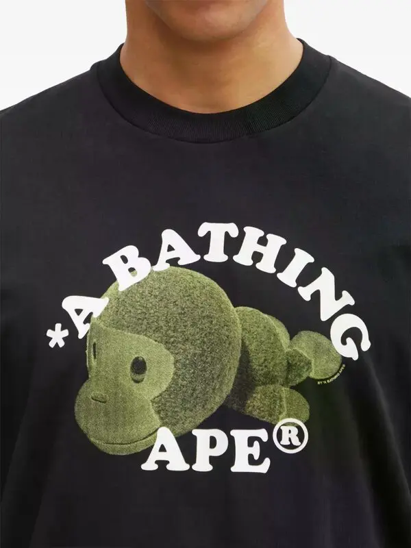 A BATHING APE Milo College Graphic-print T-shirt