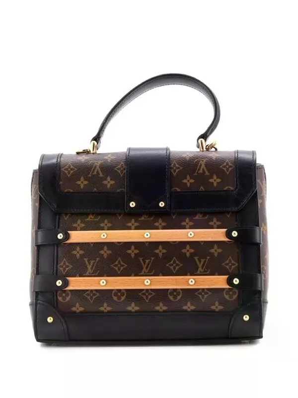 LOUIS VUITTON Trianon Handbag Monogram Canvas Pm - Brown
