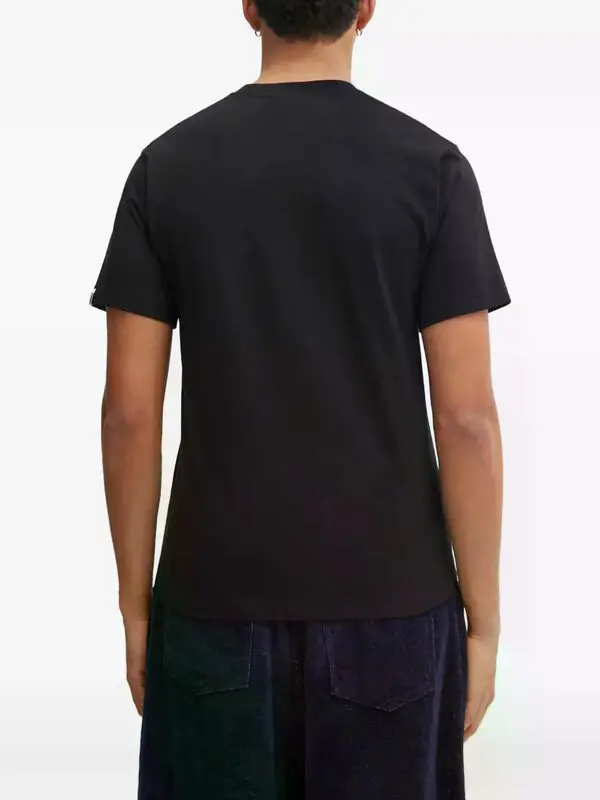 A BATHING APE 1st Camo College Logo-print T-shirt - Black