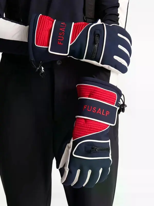 Fusalp Slalom Zip-pocket Ski Gloves - Blue