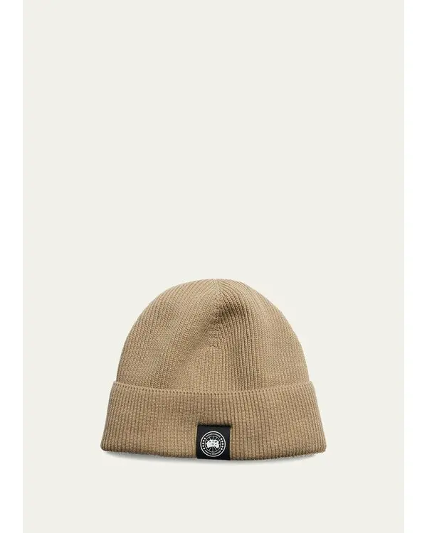 Canada Goose Rib-knit Cotton Beanie - Tan