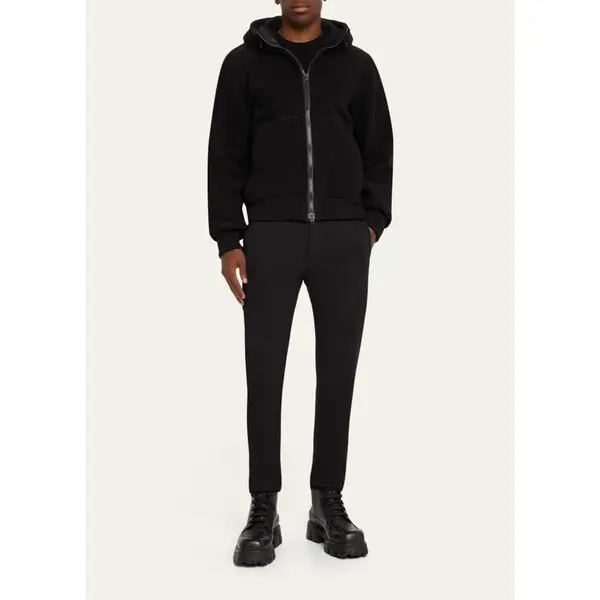 Canada Goose Chilliwack Fleece Hooded Bomber Jacket - Black