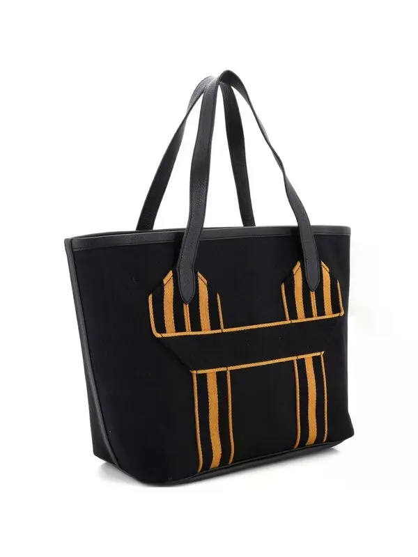 Hermès Pursangle Canvas Tote Bag