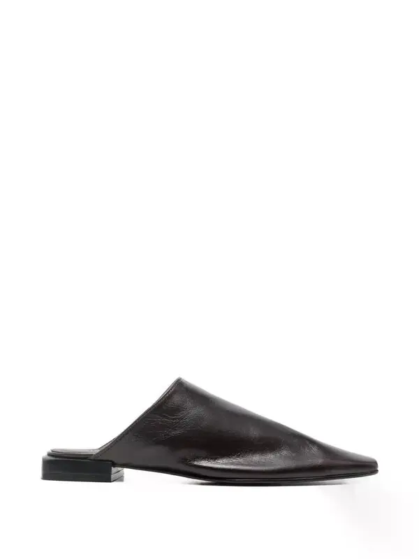 ALOHAS Noe Rift Pointed Mules - Brown