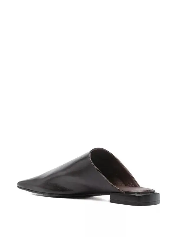 ALOHAS Noe Rift Pointed Mules - Brown
