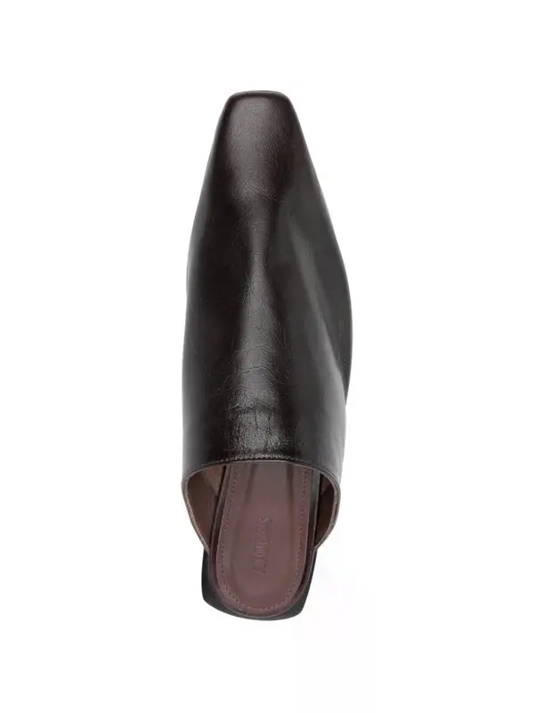 ALOHAS Noe Rift Pointed Mules - Brown