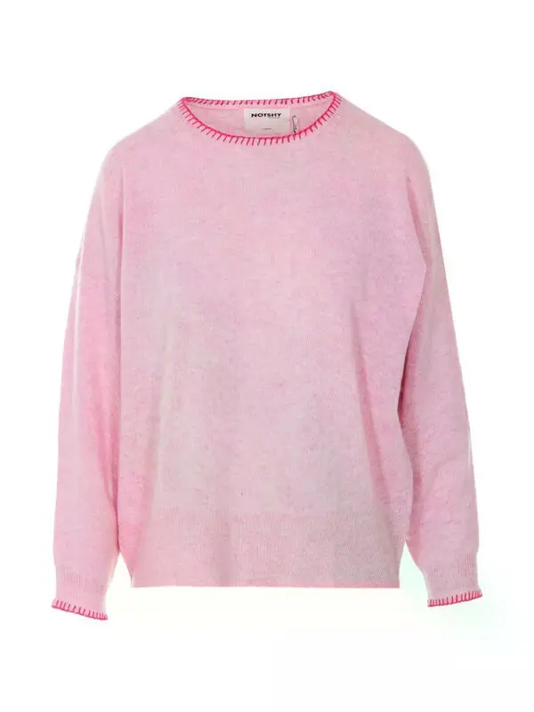 NOT SHY Embroidered Crew-neck Sweater