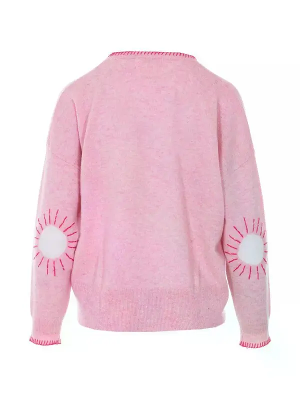 NOT SHY Embroidered Crew-neck Sweater