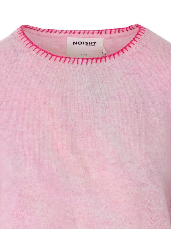 NOT SHY Embroidered Crew-neck Sweater