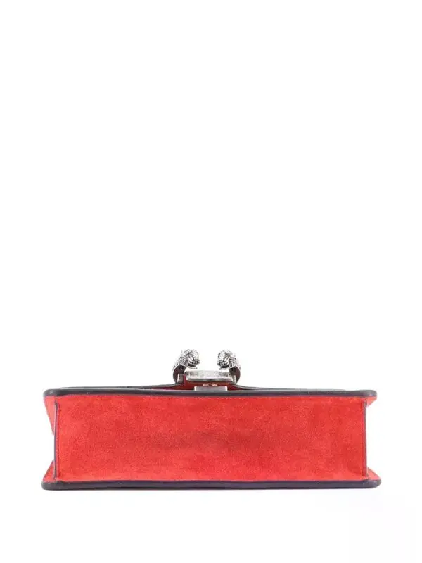 Gucci Dionysus Small Shoulder Bag Gg Coated Canvas With Crystal Embellished Metal - Brown