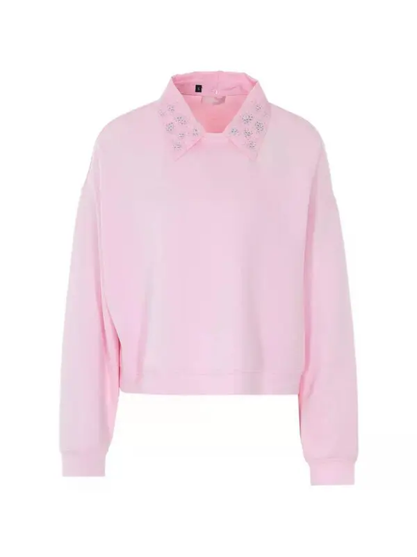 Liu Jo Strass-collar Sweatshirt
