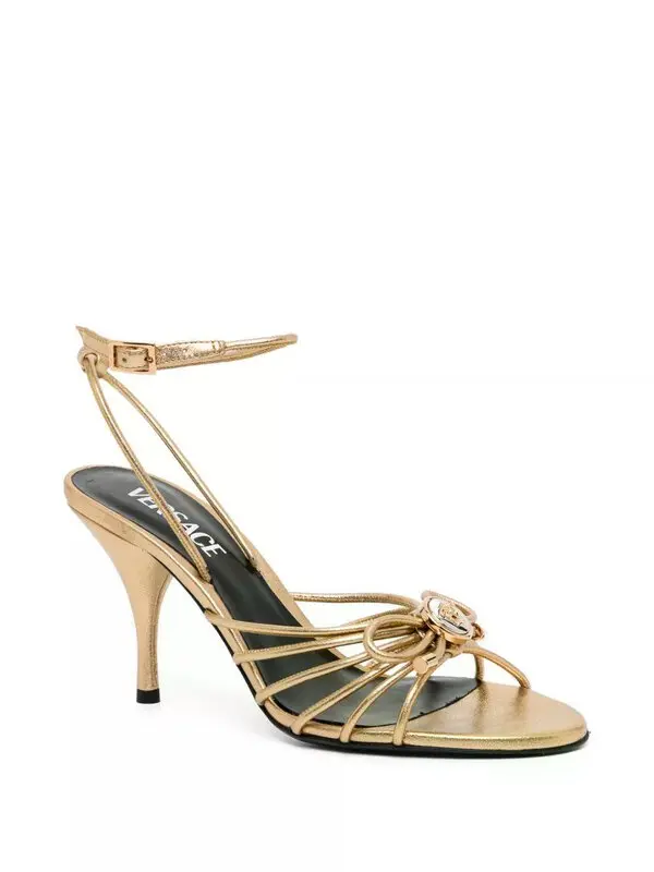 Versace Strap Knot Heeled Sandals