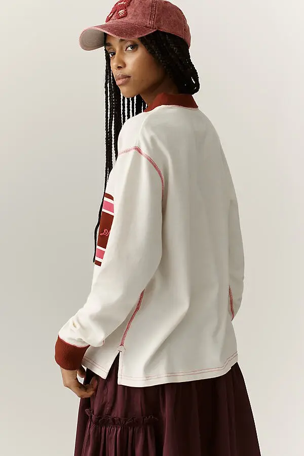 DAMSON MADDER Ola Long-sleeve Organic Cotton Pullover