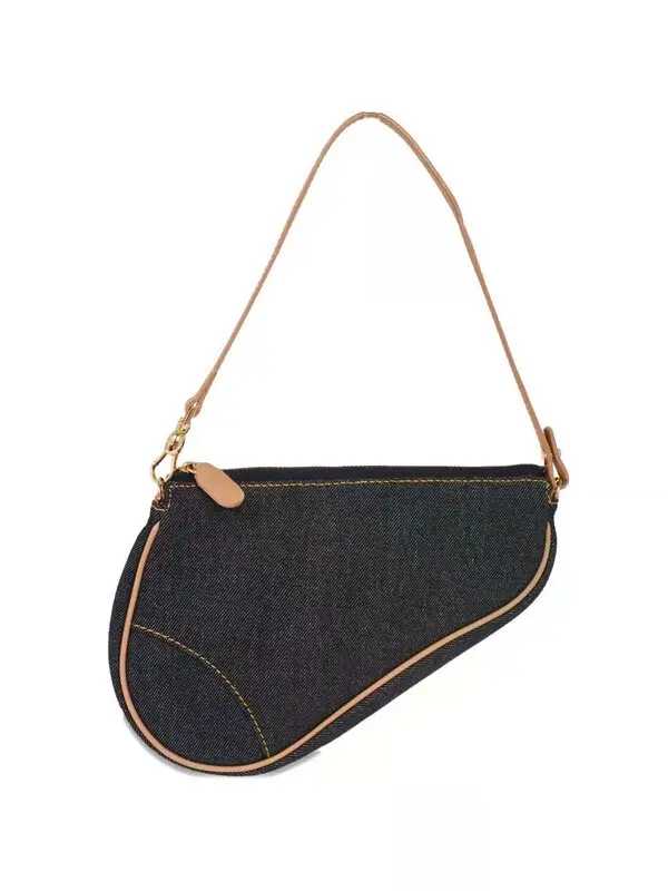 Dior 2001 Saddle Denim Handbag - Blue