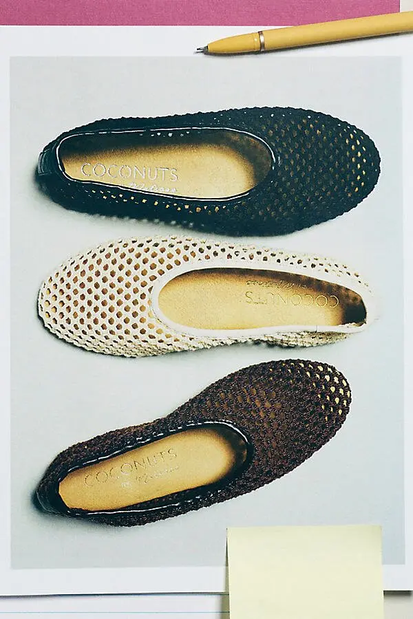 Matisse Marta Mesh Ballet Flats - Ivory