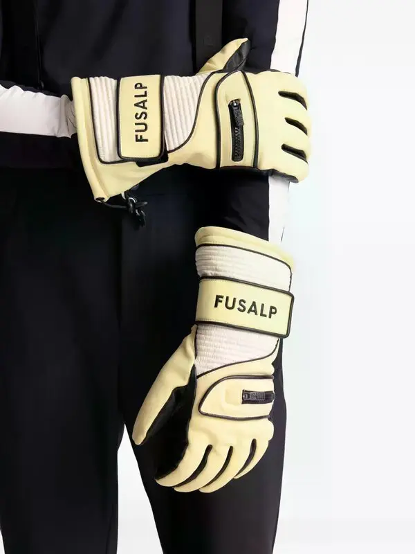 Fusalp Slalom Zip-pocket Ski Gloves - Neutrals
