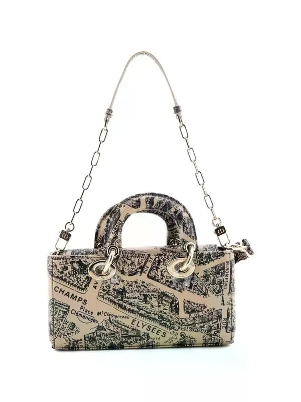 Dior Lady D-joy Printed Leather Small Satchel