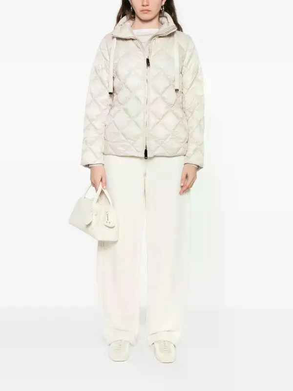 Max Mara Quilted Zip-up Jacket