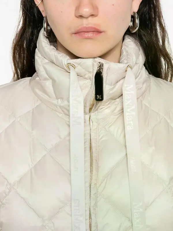 Max Mara Quilted Zip-up Jacket